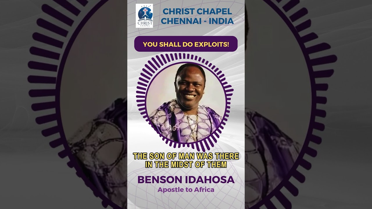 You shall do Exploits! - Benson Idahosa #ChristChapel #ApostletoAfrica ...