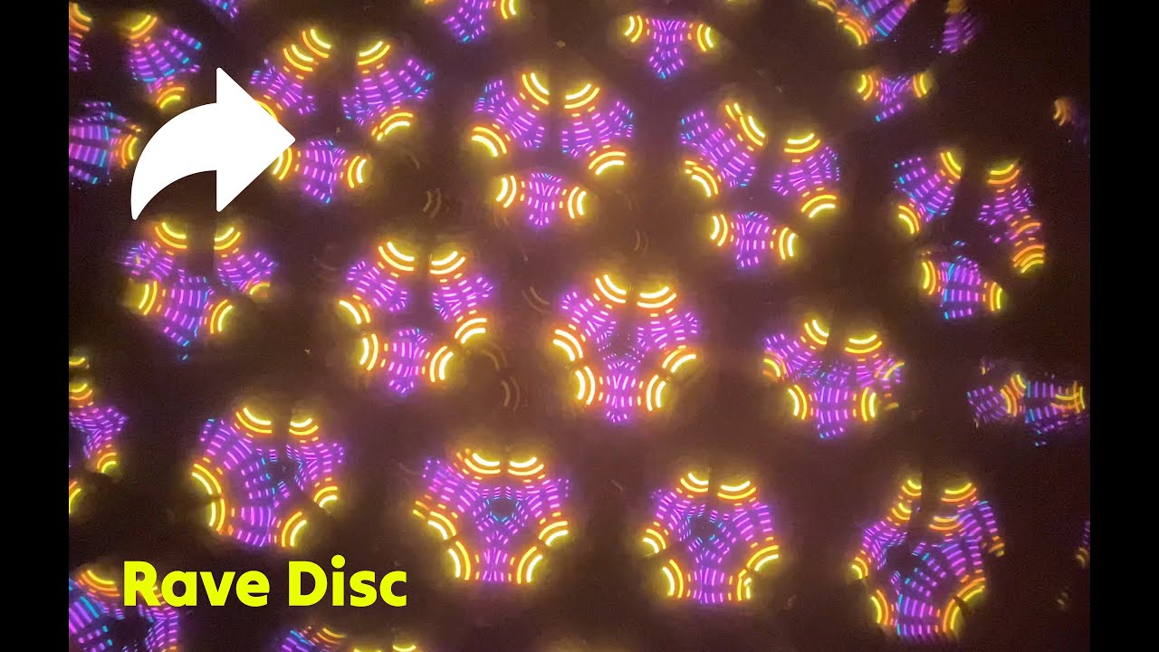 Rabbit Tanaka Rave Disc Tested: Hypnotic Light Toy 😵 @gadgetify - YouTube