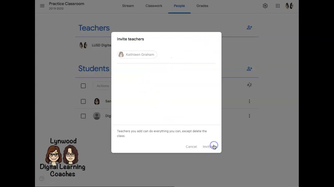 Google Classroom: Add a Co-Teacher - YouTube