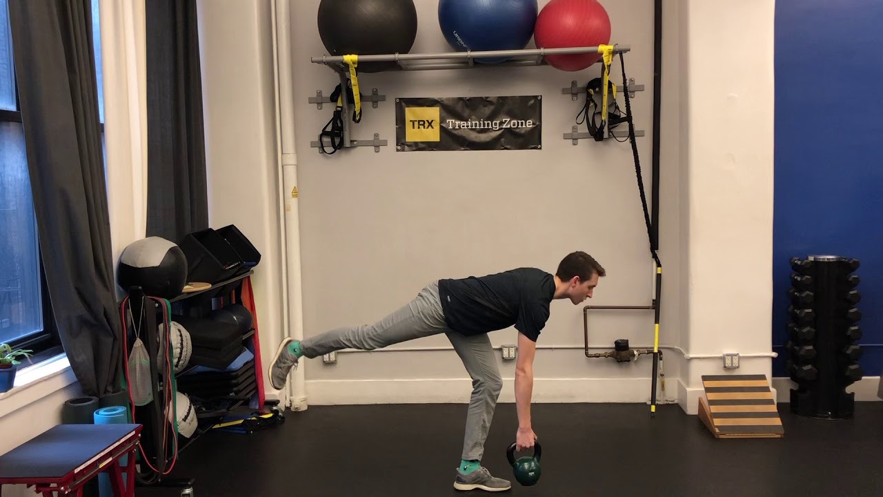 Single Leg Deadlift with Knee Drive - YouTube