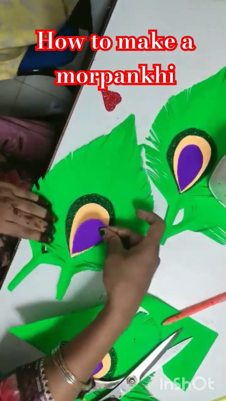 how to make a morpankhi - YouTube