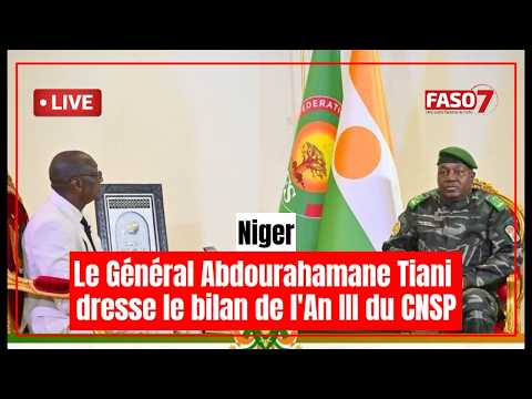 Niger : Le général Abdourahamane Tiani dresse le bilan de l'An III du CNSP