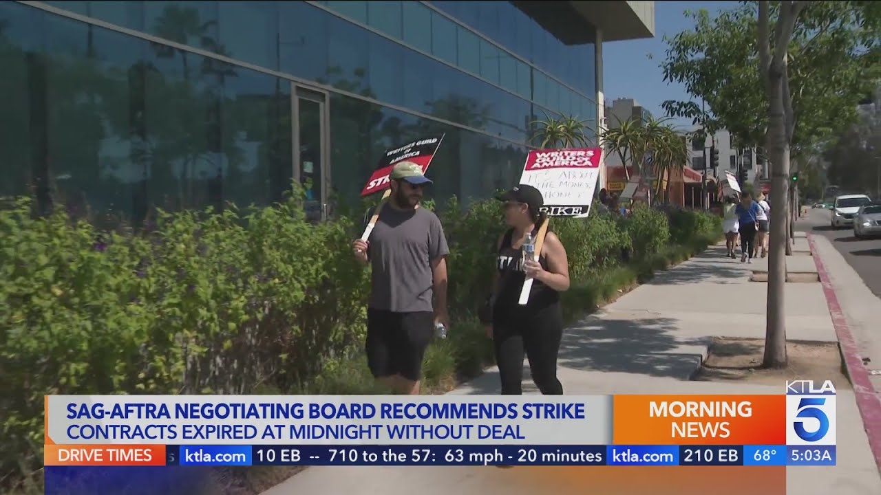 SAG-AFTRA board recommends strike - YouTube