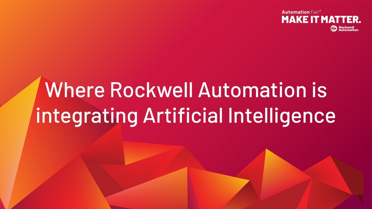 Where Rockwell Automation is integrating Artificial Intelligence - YouTube