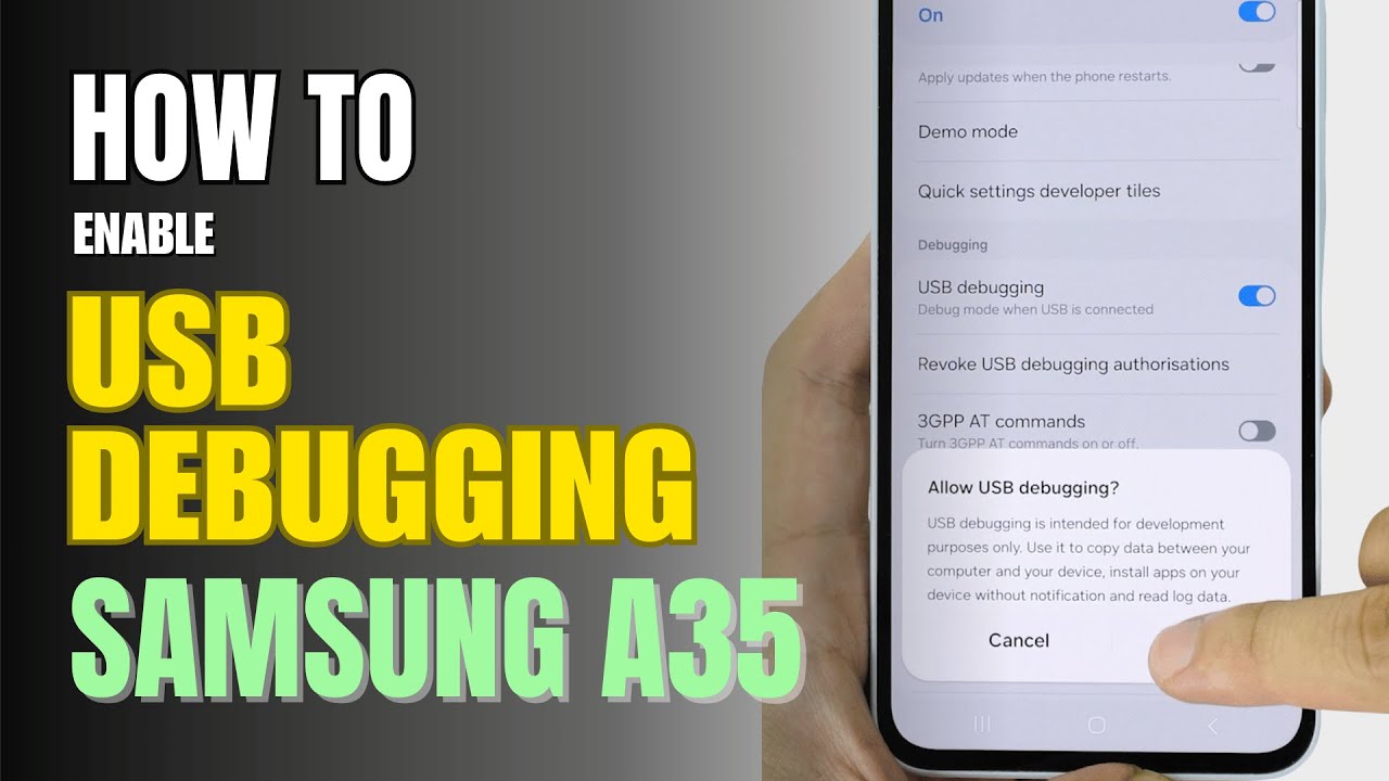 How to Enable USB Debugging on Samsung A35 | Step-by-Step Guide - YouTube