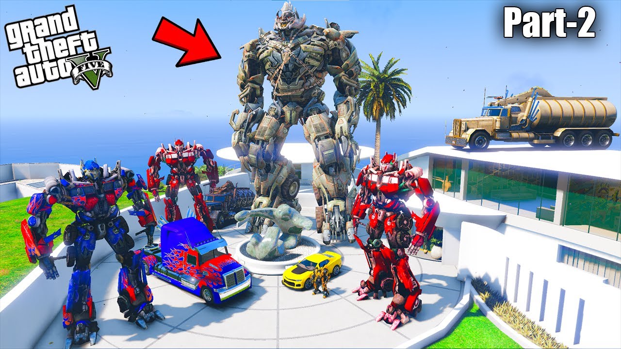 Franklin and Avengers Collecting TRANSFORMERS CARS in GTA 5! GTAV ...