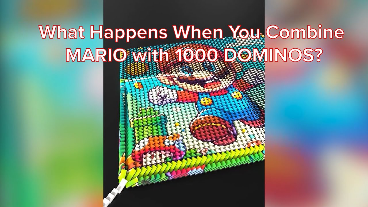 What Happens When You Combine MARIO with 1000 DOMINOS? - YouTube