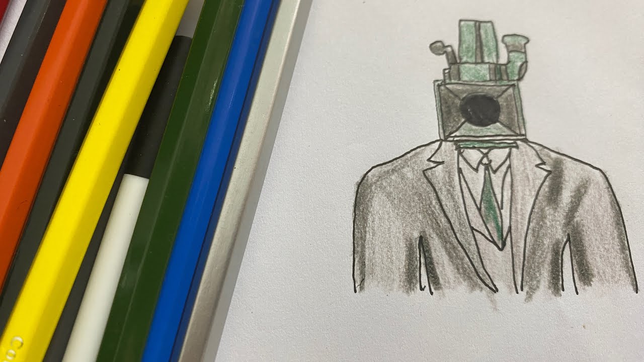 How to draw cameraman skibidi toilet easy | step by step | cameraman ...