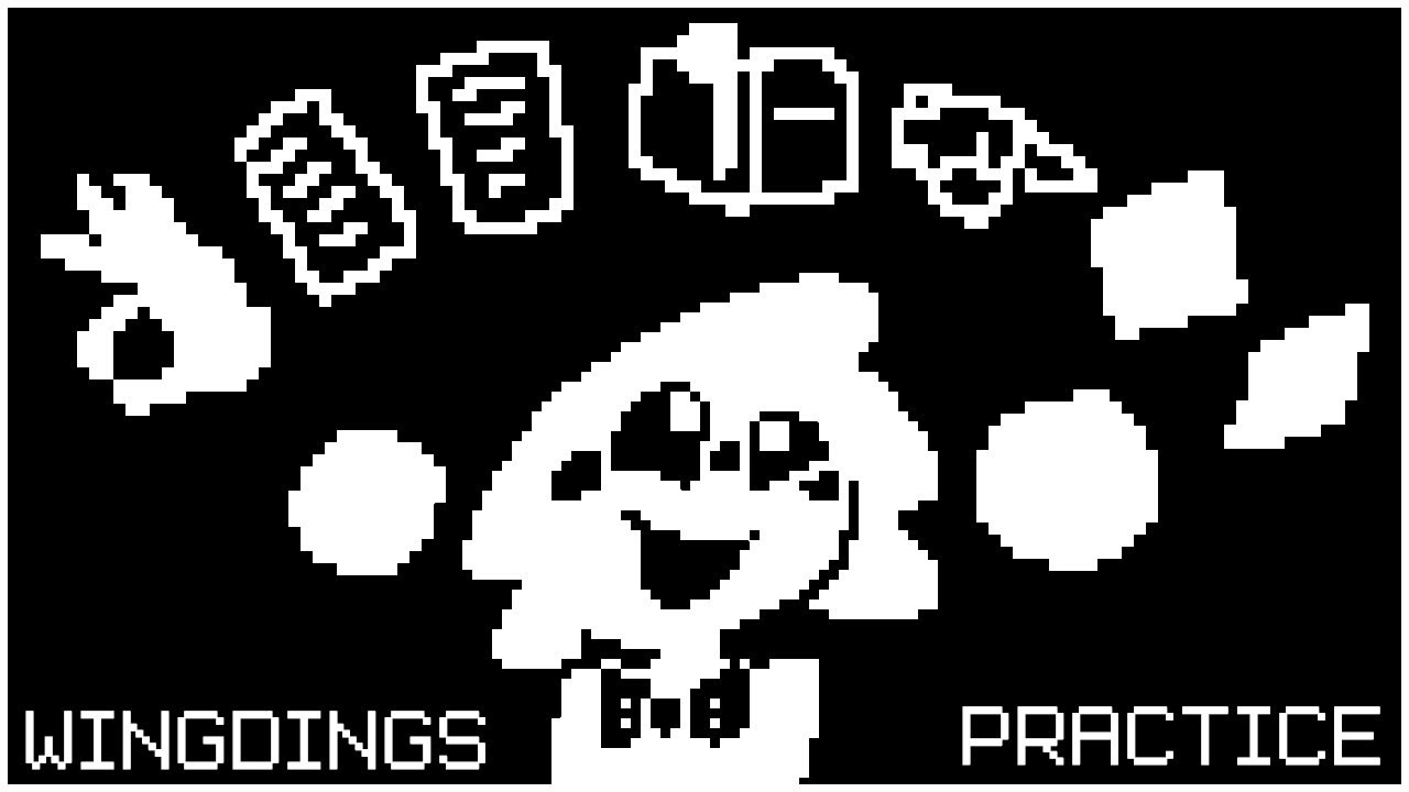 I made a game to practice Wingdings - YouTube