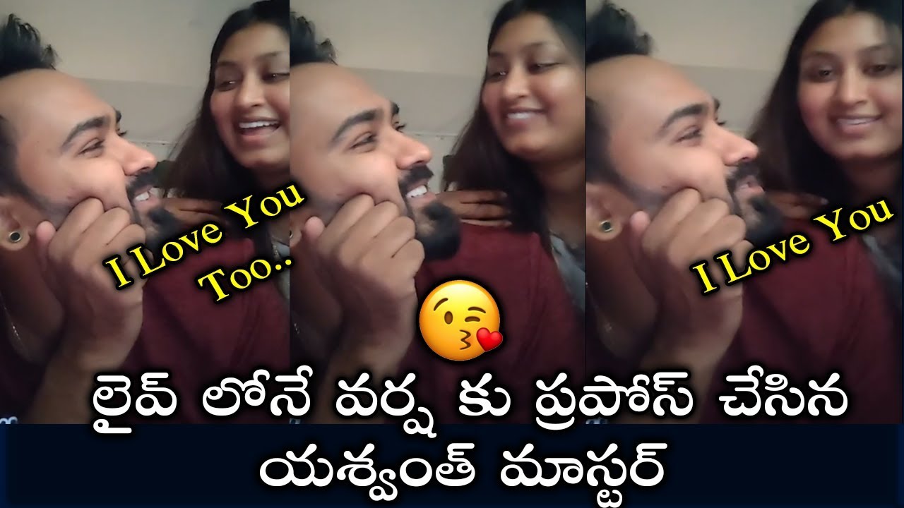 Yashwanth Master Proposed His Wife Varsha In Live || Yashwanth Master ...