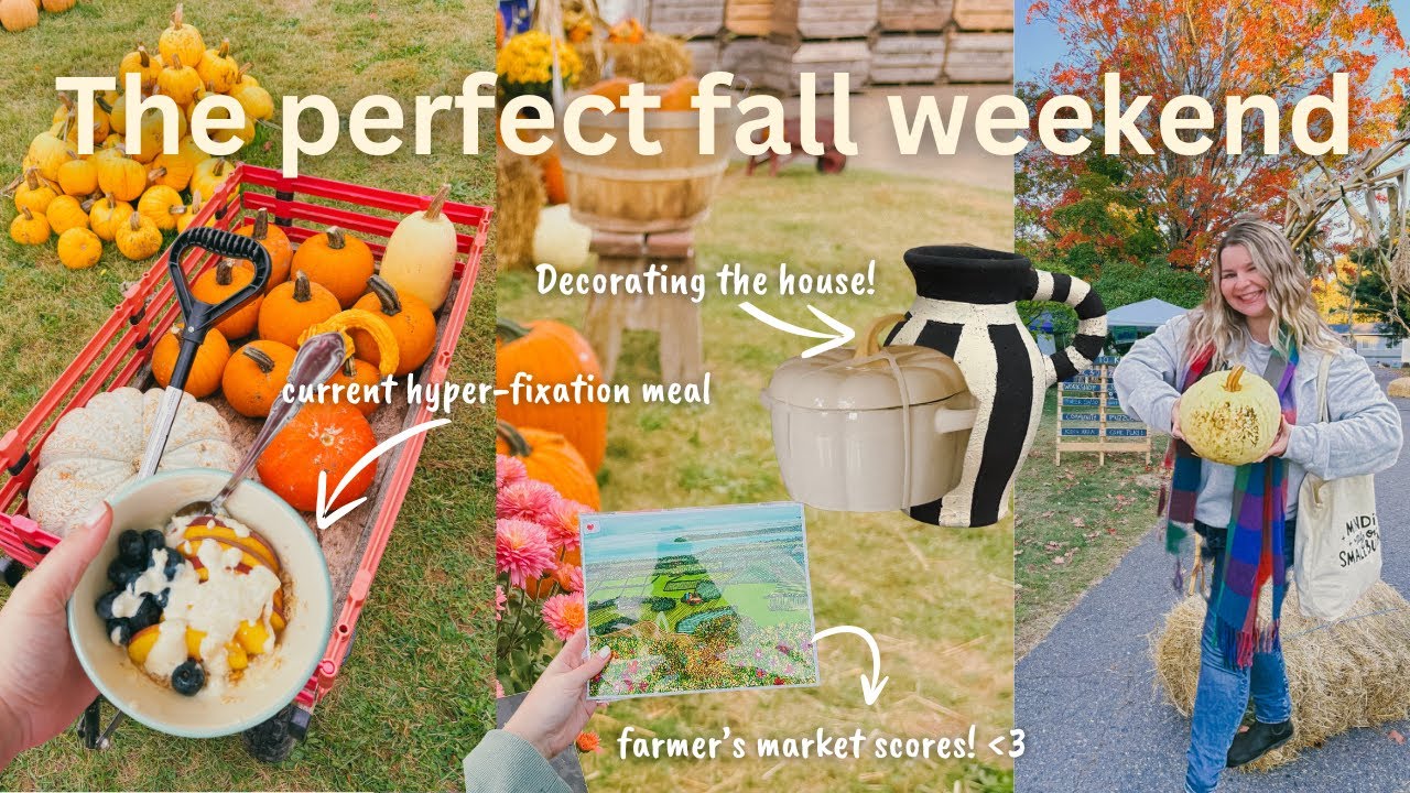 The PERFECT Fall weekend 🍂 | Decorating, pumpkin patch, corn maze, and ...