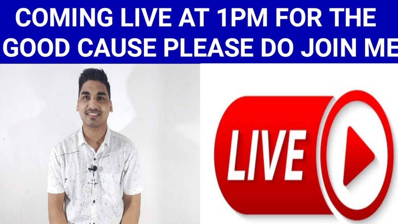 COMING LIVE TO DISCUSS WITH YOU ALL - YouTube