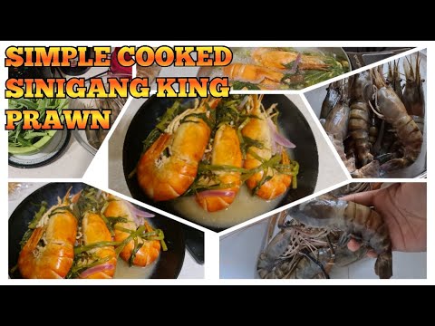 HOW TO COOKED SINIGANG KING PRAWN/ VERY SIMPLE COOKED SINIGANG KING ...
