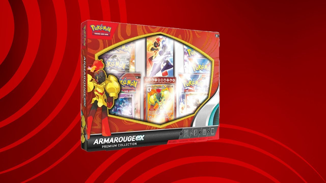 Opening the new Pokemon Armarouge EX Premium Box - YouTube