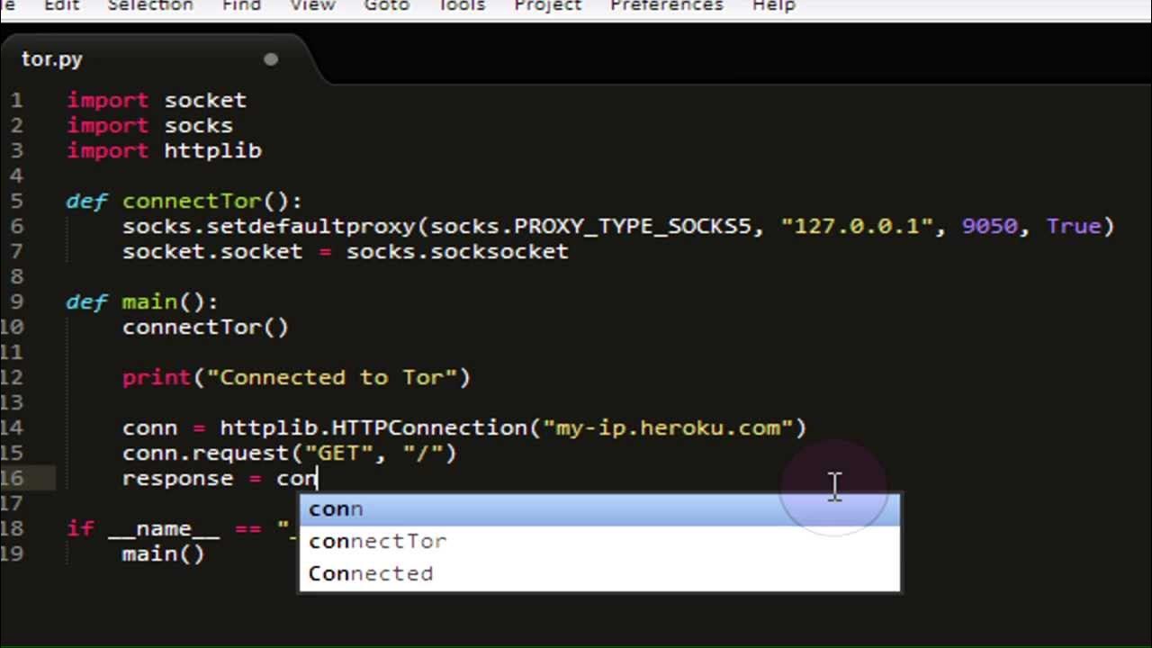 [Python] TOR With Python Tutorial #1 - Connecting to TOR - YouTube