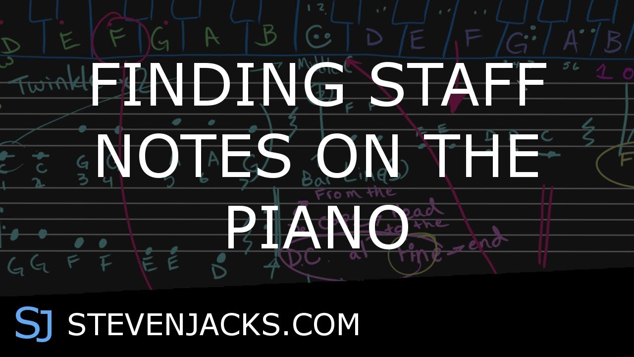 Finding Staff Notes on the Piano | StevenJacks.com - YouTube