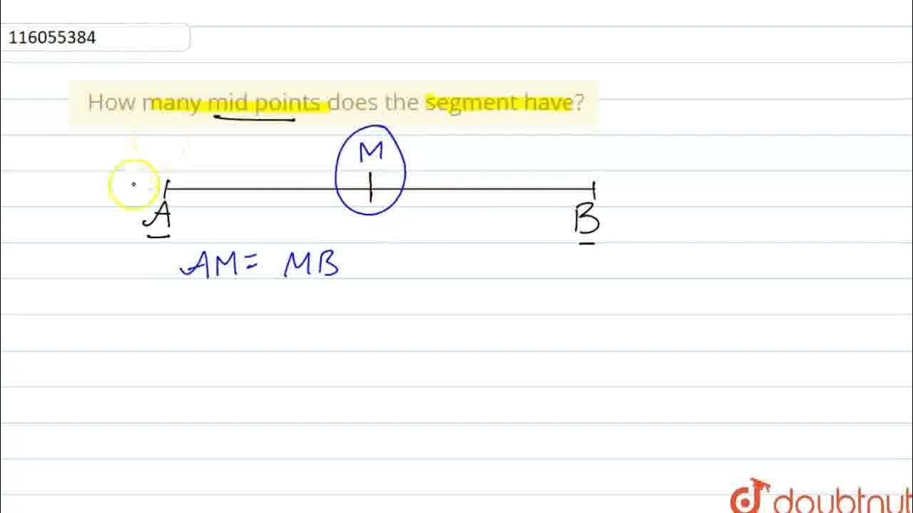 How many mid points does the segment have? | CLASS 10 | COVERAGE STANDARD QUESTION | MATHS | Do ...