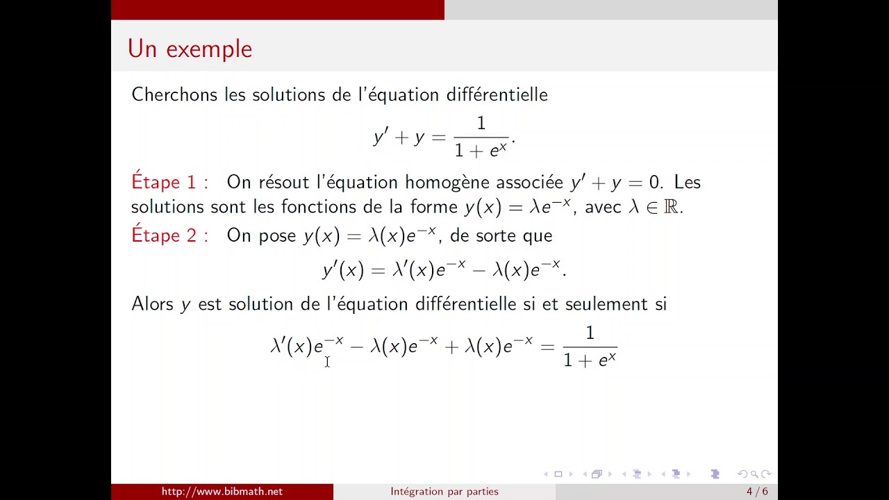 La M thode De Variation De La Constante YouTube La M thode De Variation De La Constante YouTube