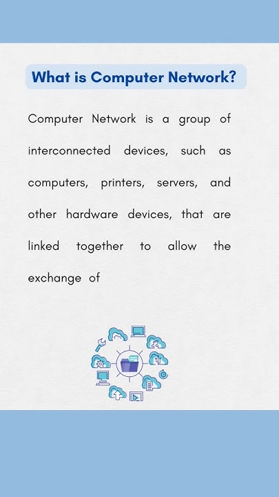 What is Computer Network | Computer Fundamentals | - YouTube