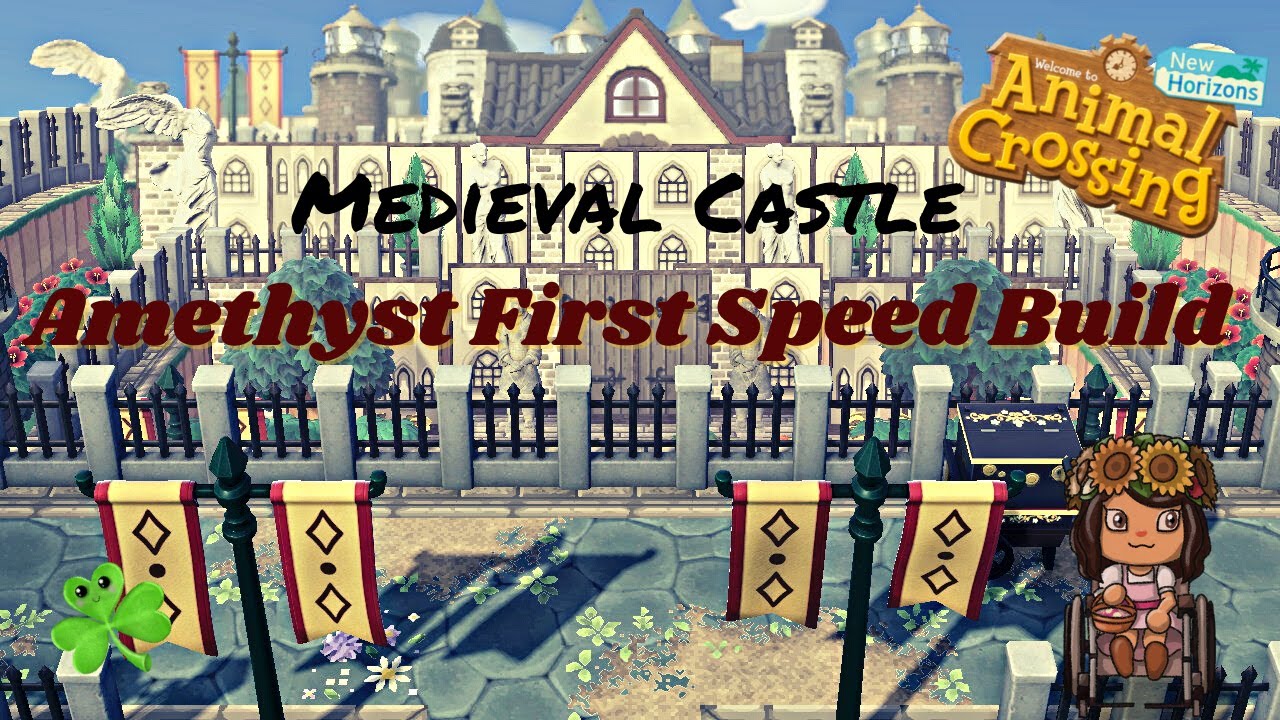 Building a Rustic Medieval Castle Speed Build on Amethyst Animal ...