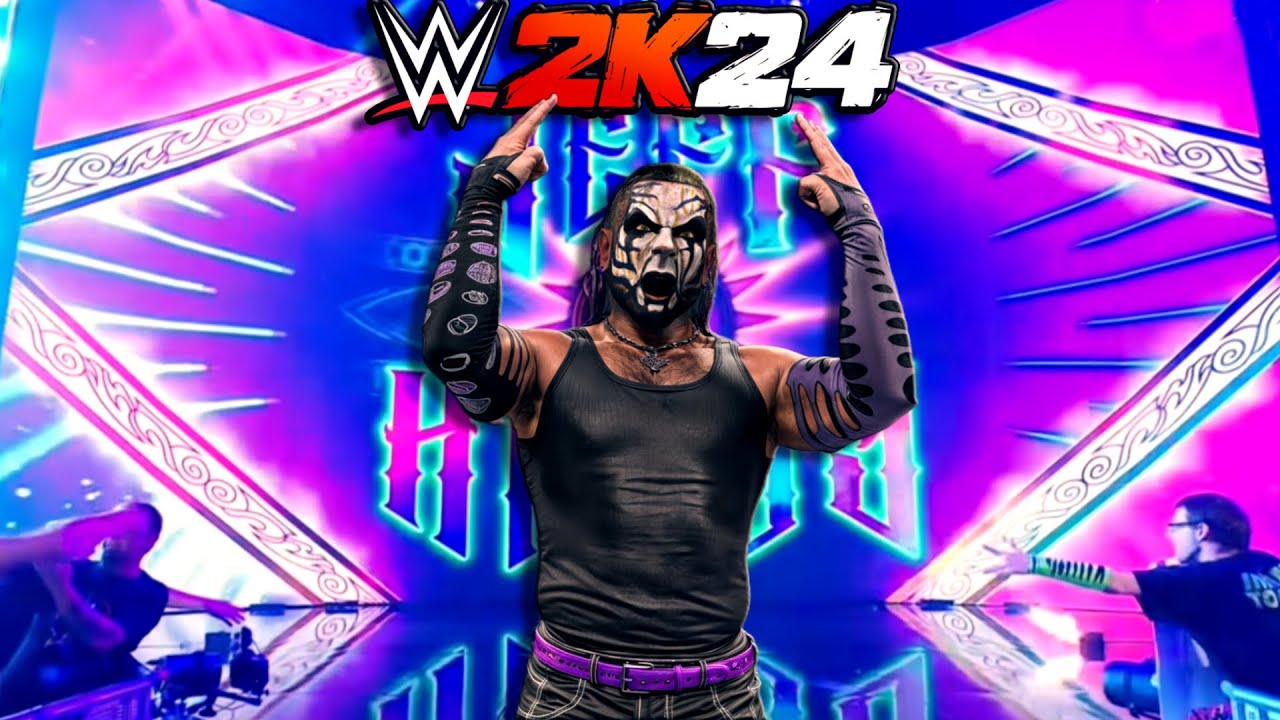 WWE 2K24: Jeff Hardy Entrance with Signature & Finisher - YouTube