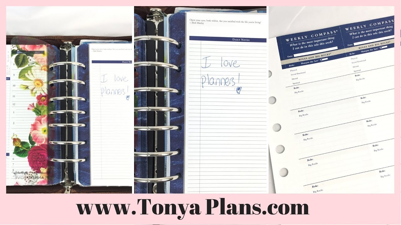 How I use the Franklin Covey Ring-Bound Pouch Pagefinder and Weekly ...