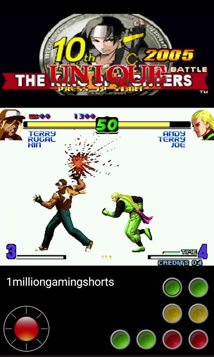 Terry Bogard vs Andy Bogard (the king of fighters 2005 unique) #gaming #youtube #shorts #viral ...