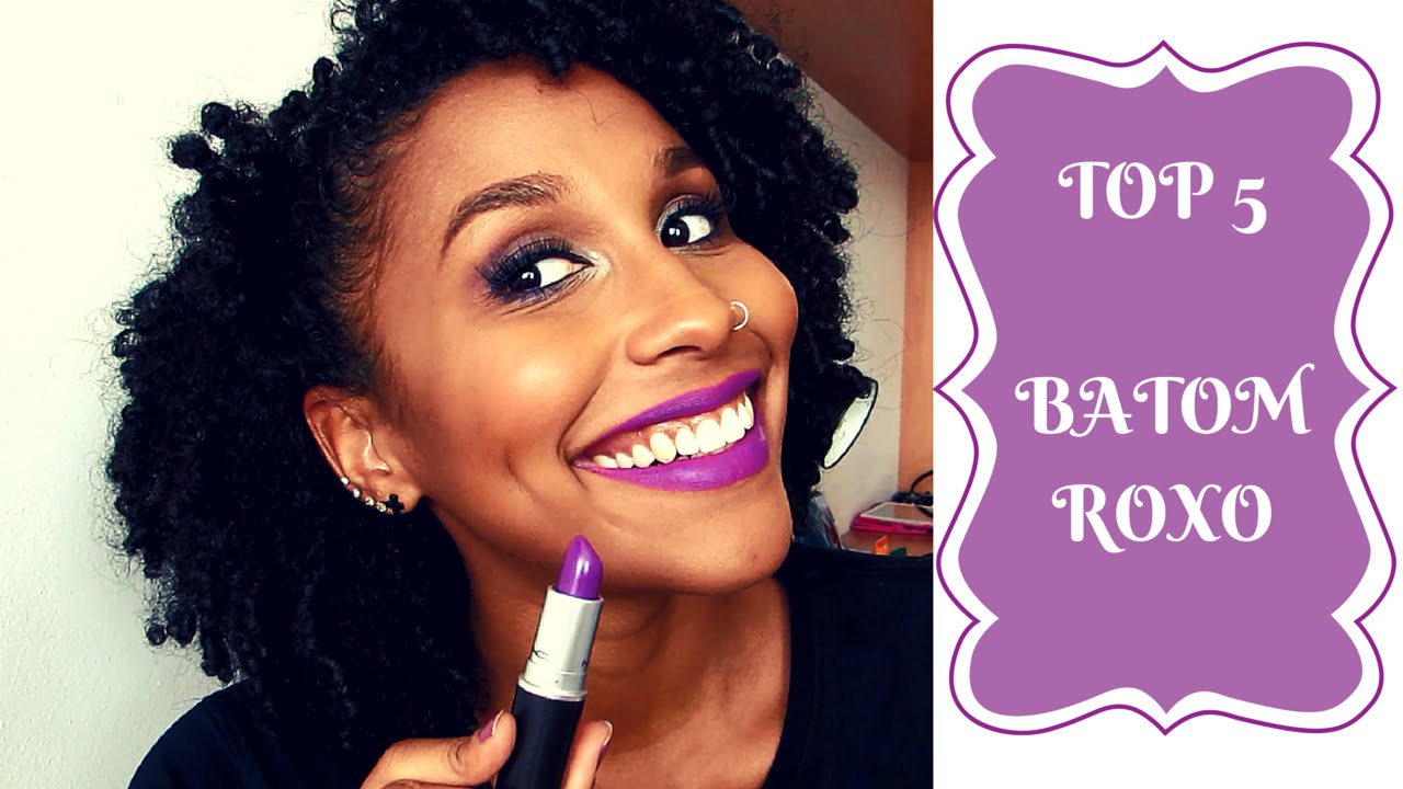 TOP 5 BATONS ROXOS PARA MORENAS E NEGRAS - YouTube