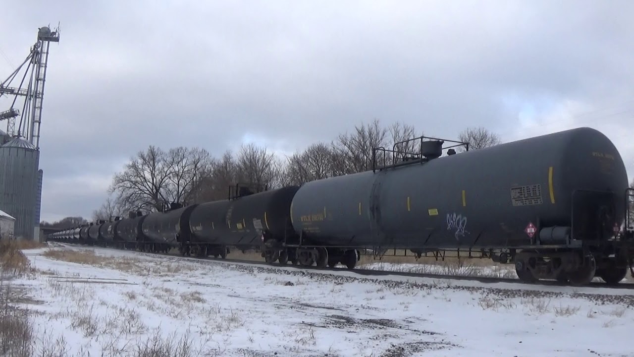 CN 5645 Leads U704 East at Cherry Valley - YouTube