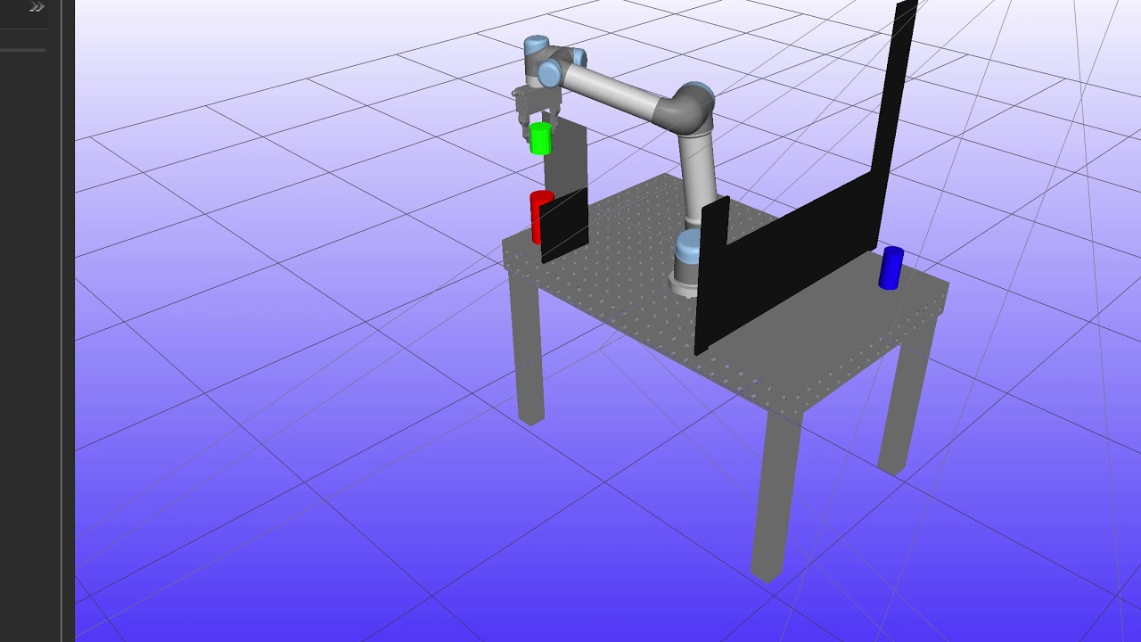 Pick and Place Point to Point with parabolic blend - YouTube