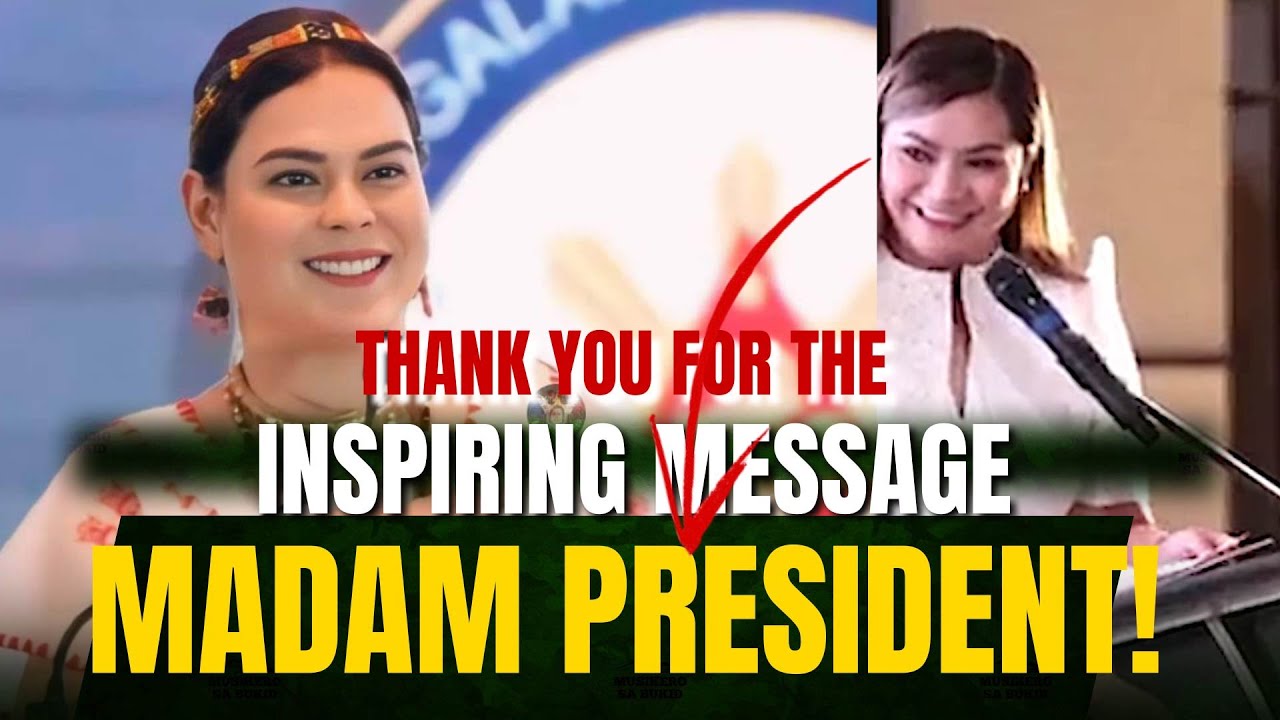 INSPIRING MESSAGE of MADAM PRESIDENT SARA DUTERTE! - YouTube
