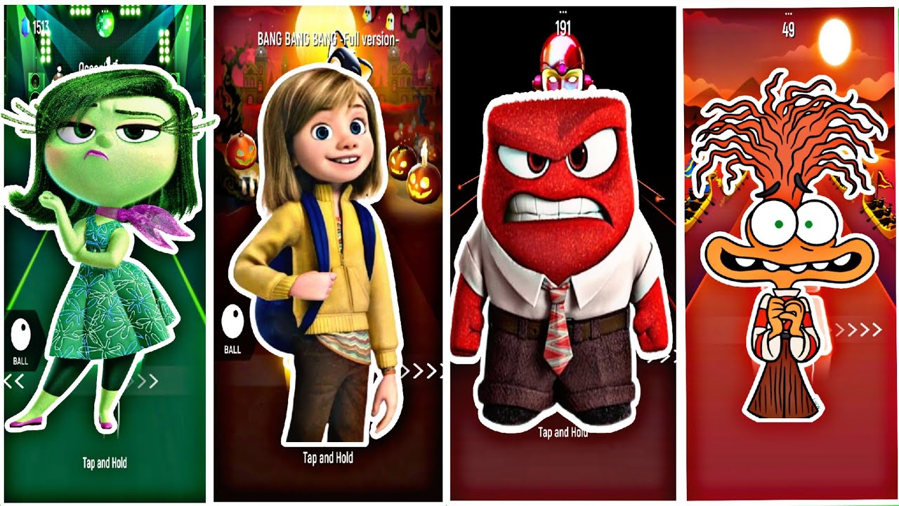 Inside Out characters Disgust, Riley, Anger, Anxiety Coffin Dance - YouTube