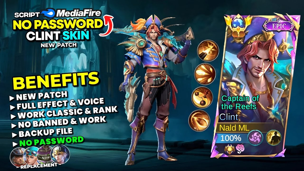 Script Skin Clint Epic No Password Mediafire | Full Effect & Voice ...