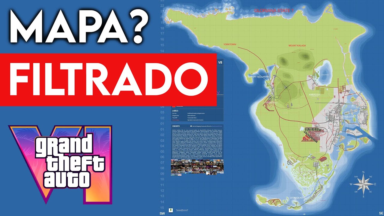El Nuevo Mapa Filtrado de GTA 6 Actualizado (Version 8) - YouTube