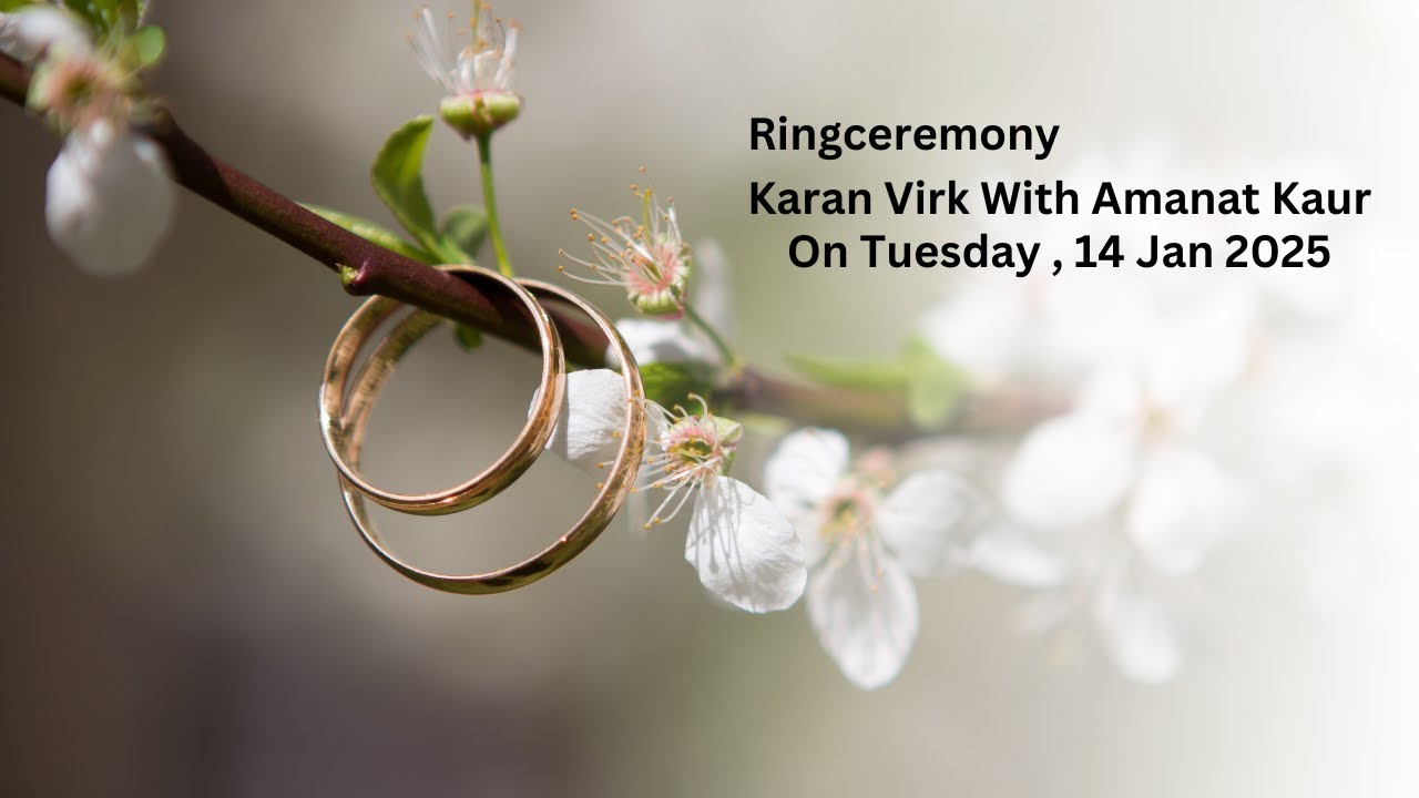 Ringceremony Live // Karan Virk With Amanat Kaur // Live By:- Sandhu ...