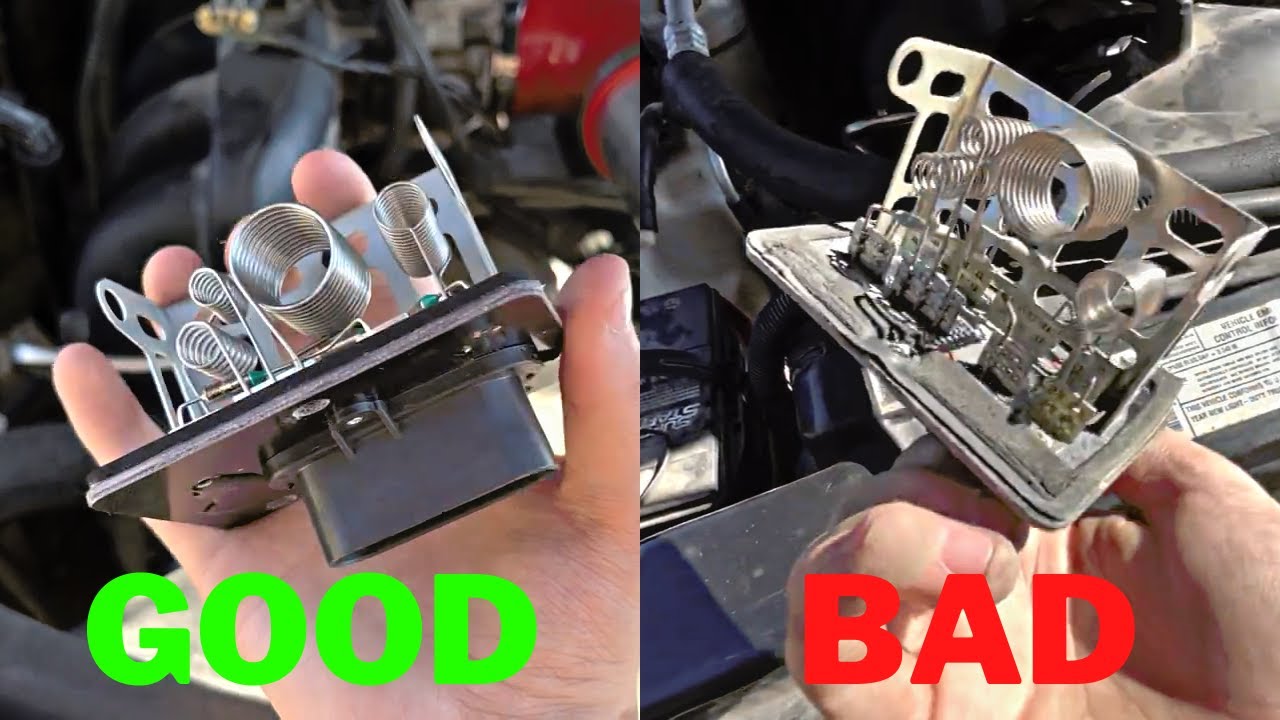 How to replace a motor blower resister - YouTube