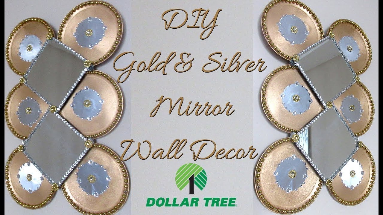 DIY DOLLAR TREE, GOLD WALL DECOR , Home Decor 2019 - YouTube