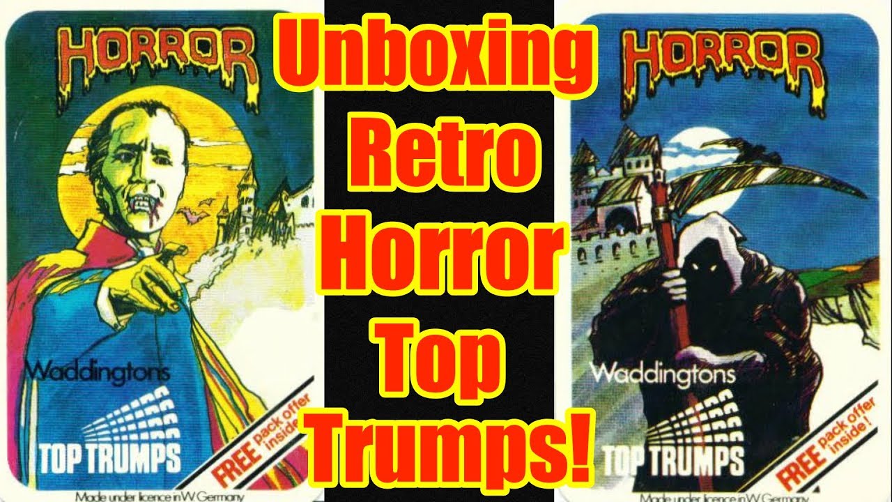 Unboxing + Review - Awesome Retro Horror Top Trumps - It's The 1970's ...