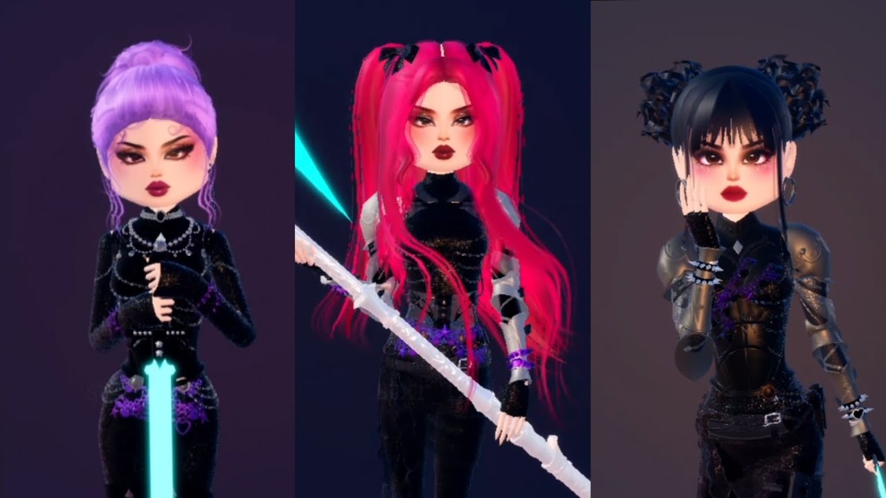 HUNTRIX Takedown Outfits From Kpop Demon Hunters in DRESS TO IMPRESS ...