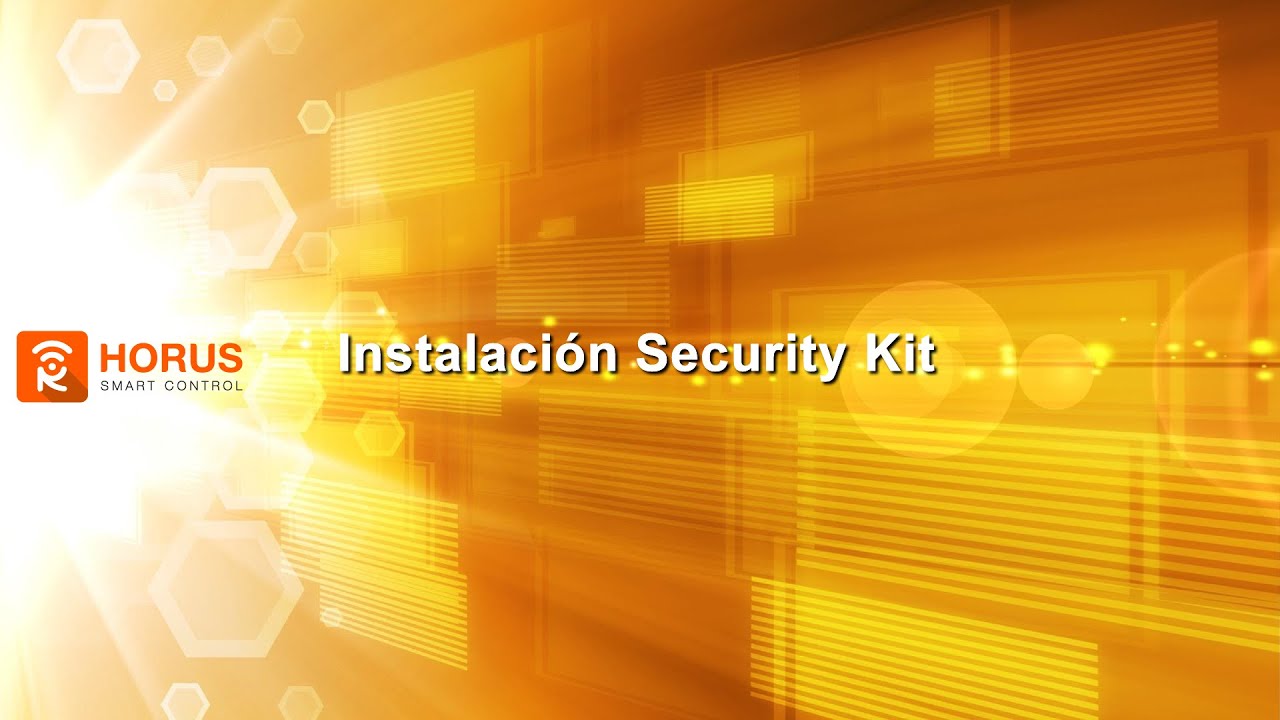 Instalación Security Kit - Horus Smart Control - YouTube