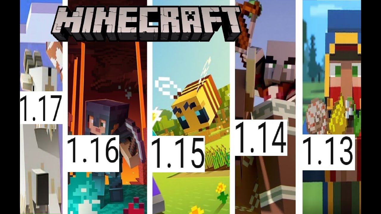 Todos los trailers de Minecraft 2021 (versiones de la 1.13 hasta la 1. ...