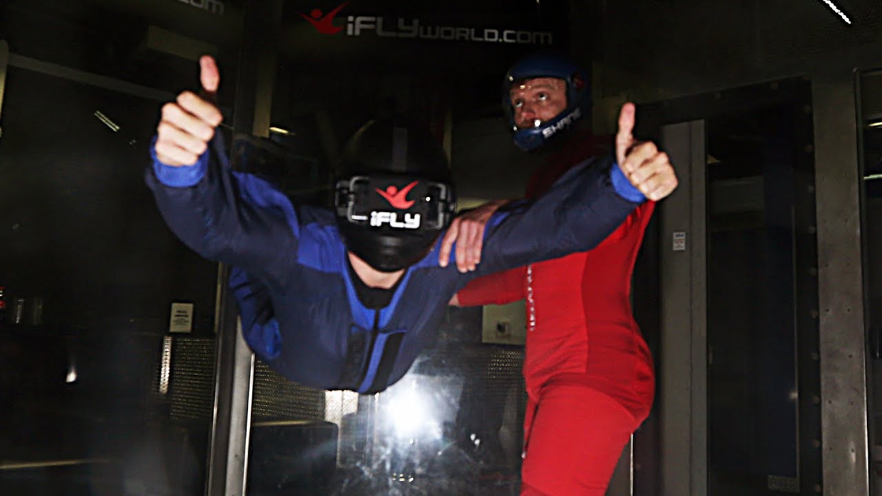 Real Indoor Skydiving with a VR Headset - YouTube
