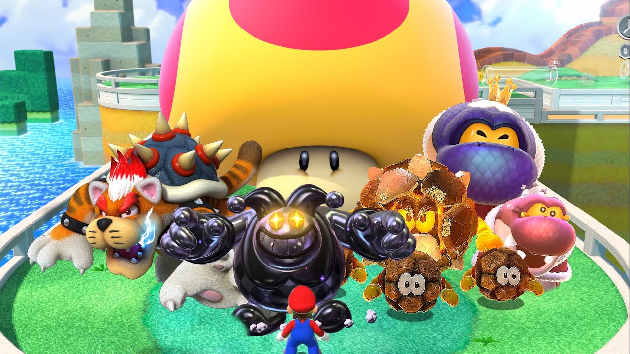 Can Mario fight all Bosses at Once in Super Mario 3D World + Bowser's ...