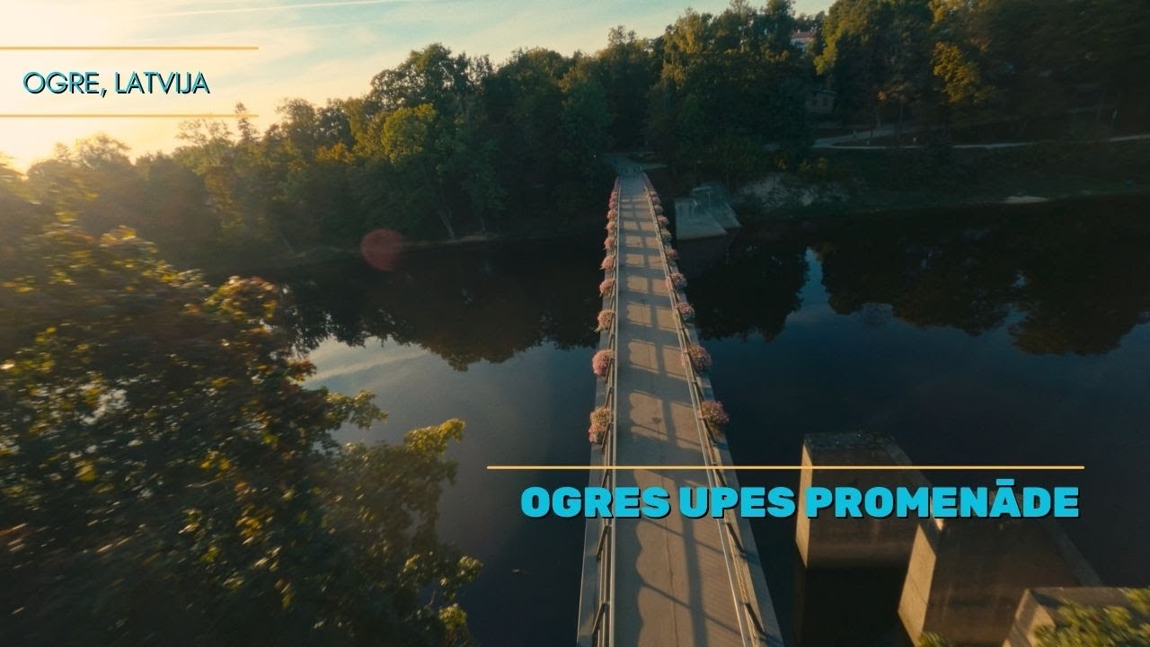 Ogres upes promenāde - YouTube