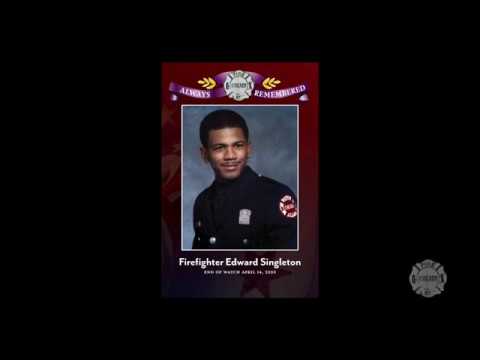 Ceremony for Chicago Firefighter Edward Singleton - YouTube