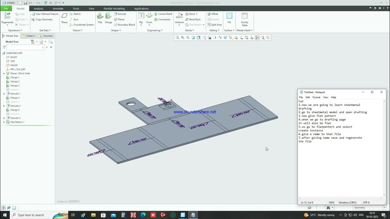 Creo Sheet Metal Drafting flat Pattern View YouTube creo-sheet-metal-drafting-flat-pattern-view-youtube