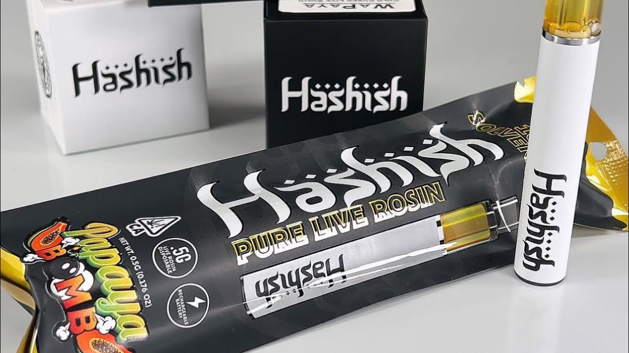 BEST ROSIN DISPOSABLE EVER? HASHISH PAPAYA BOMB LIVE ROSIN DISPOSABLE ...