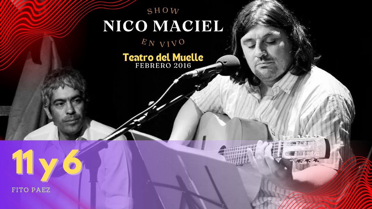 11 y 6 cover acústico de Fito Páez por Nico Maciel en vivo en el Teatro ...
