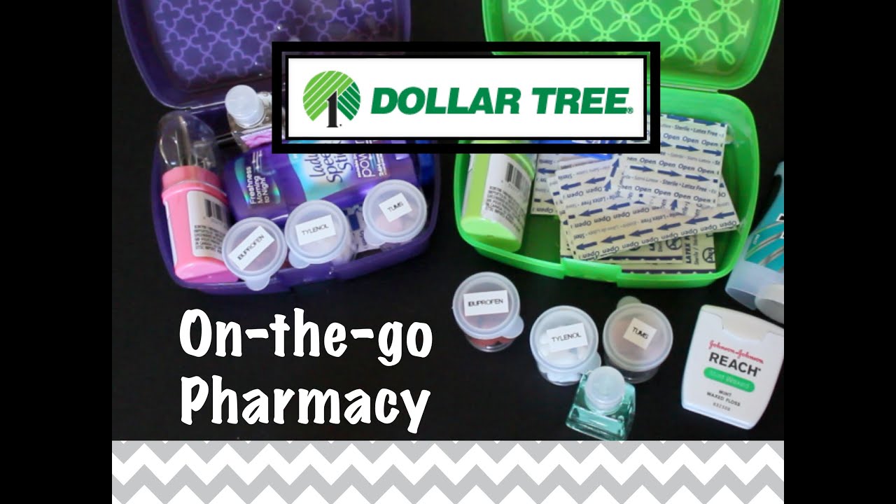 DOLLAR TREE ORGANIZING: On-the-go Pharmacy! - YouTube