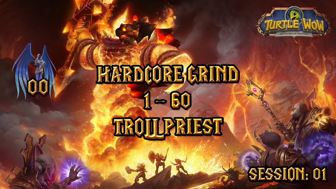 Turtle WoW Hardcore Level 60 Grind Session 1 - YouTube